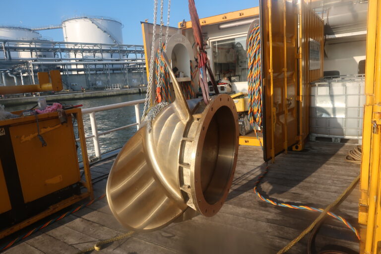 Underwater propeller cone fin installation offers immediate fuel saving ...